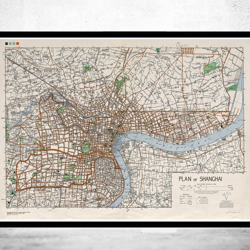 Old Map of Shanghai 1932 Vintage Map Vintage Poster Wall Art - Etsy Old Map of Shanghai 1932 Vintage Map Vintage Poster Wall Art - Etsy