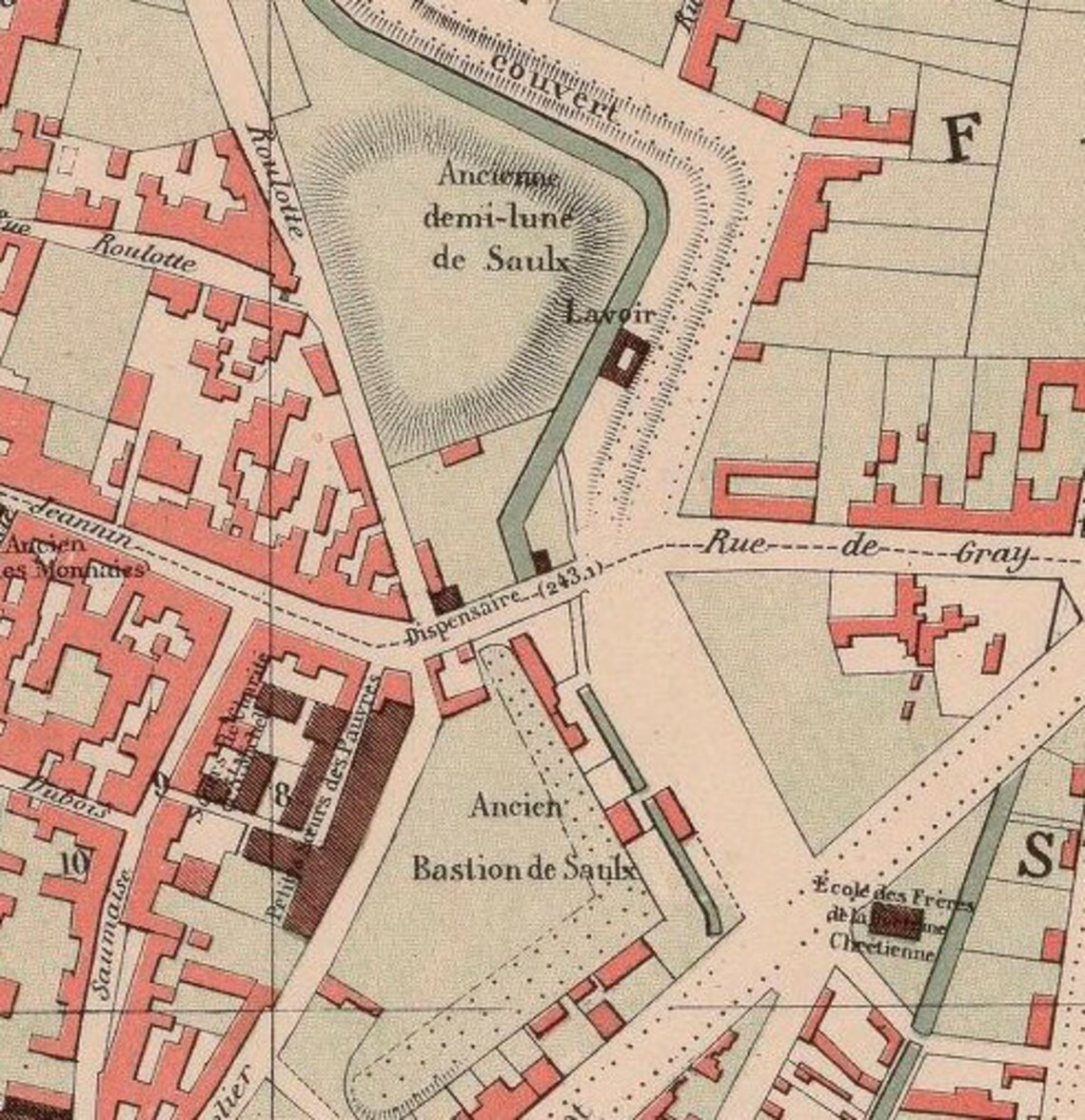 Old Map of Dijon France 1874 Vintage Map Vintage Poster Wall - Etsy