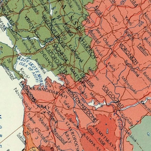 Old Map of Soviet Union CCCP USSR Map | Vintage Map Wall Art Print ...