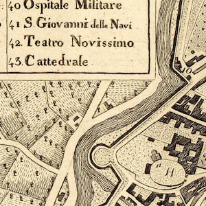 Old Map of Padua Padova Italy 1840 Vintage Map Vintage Poster Wall Art ...