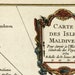 Old Map of Maldives Islands 1750 Vintage Poster Wall Art Print Wall Map ...