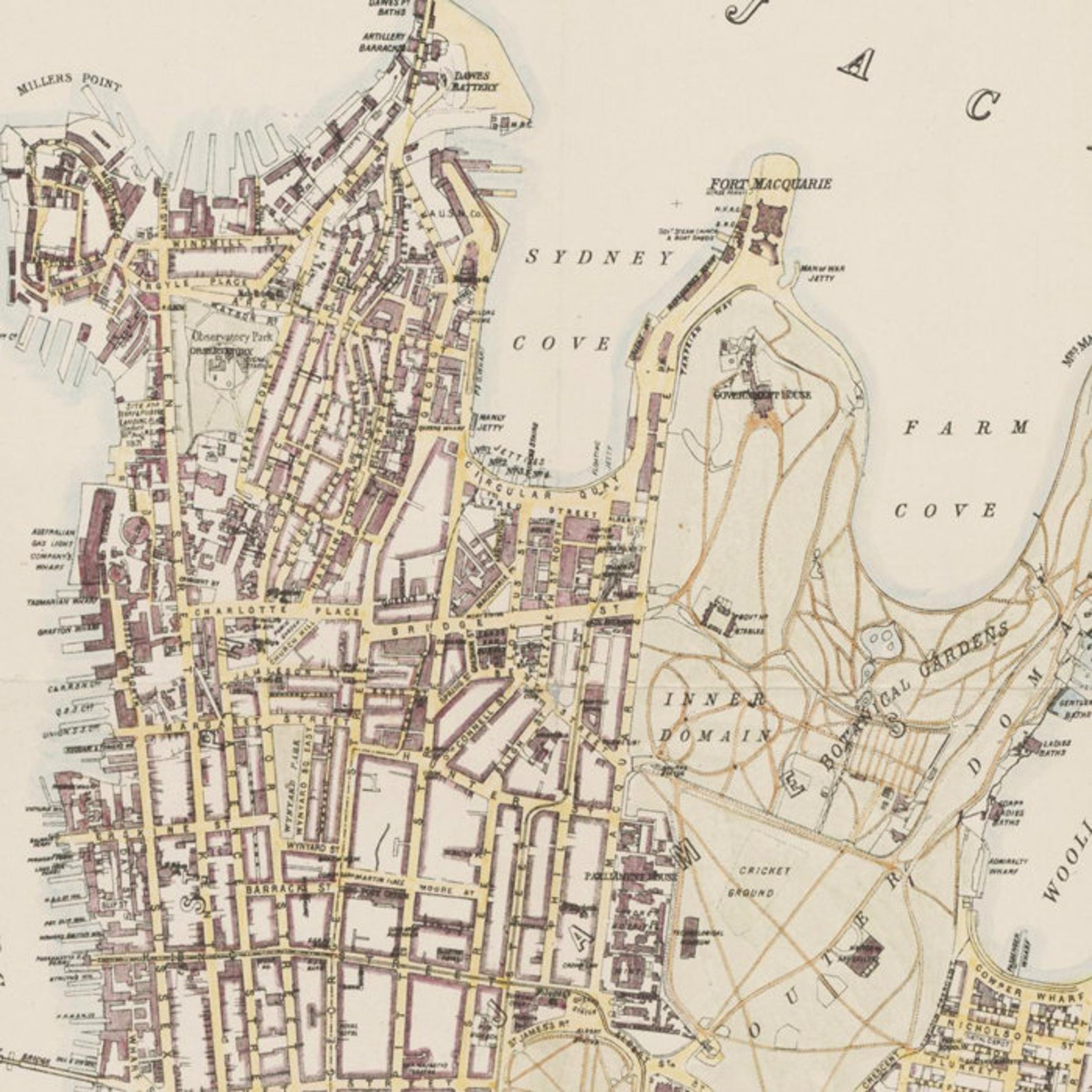 Old Map of Sydney Australia 1895 Vintage Map of Sydney - Etsy