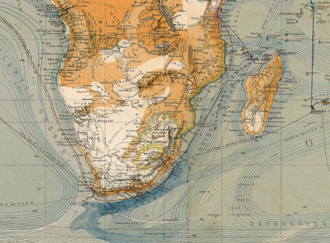 Large Old World Map in 1875 Vintage Map Vintage Poster Wall - Etsy