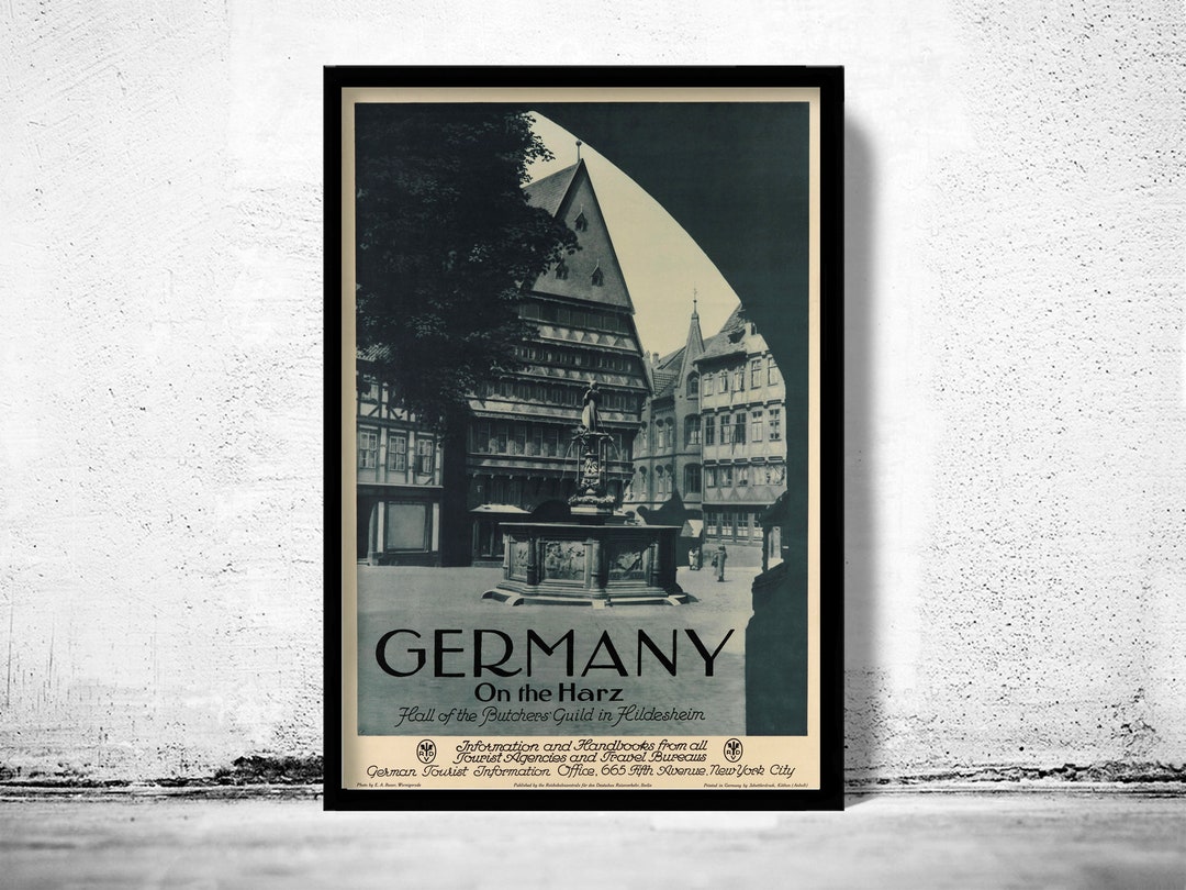 Vintage Poster of Germany, Travel Poster Tourism 1930-40 Vintage Poster ...