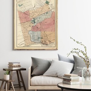 Old Map of Elizabeth New Jersey 1872 Vintage Map Elisabeth City ...