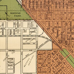 Old Map of Fresno California 1920 Vintage Map Vintage Poster Wall Art ...