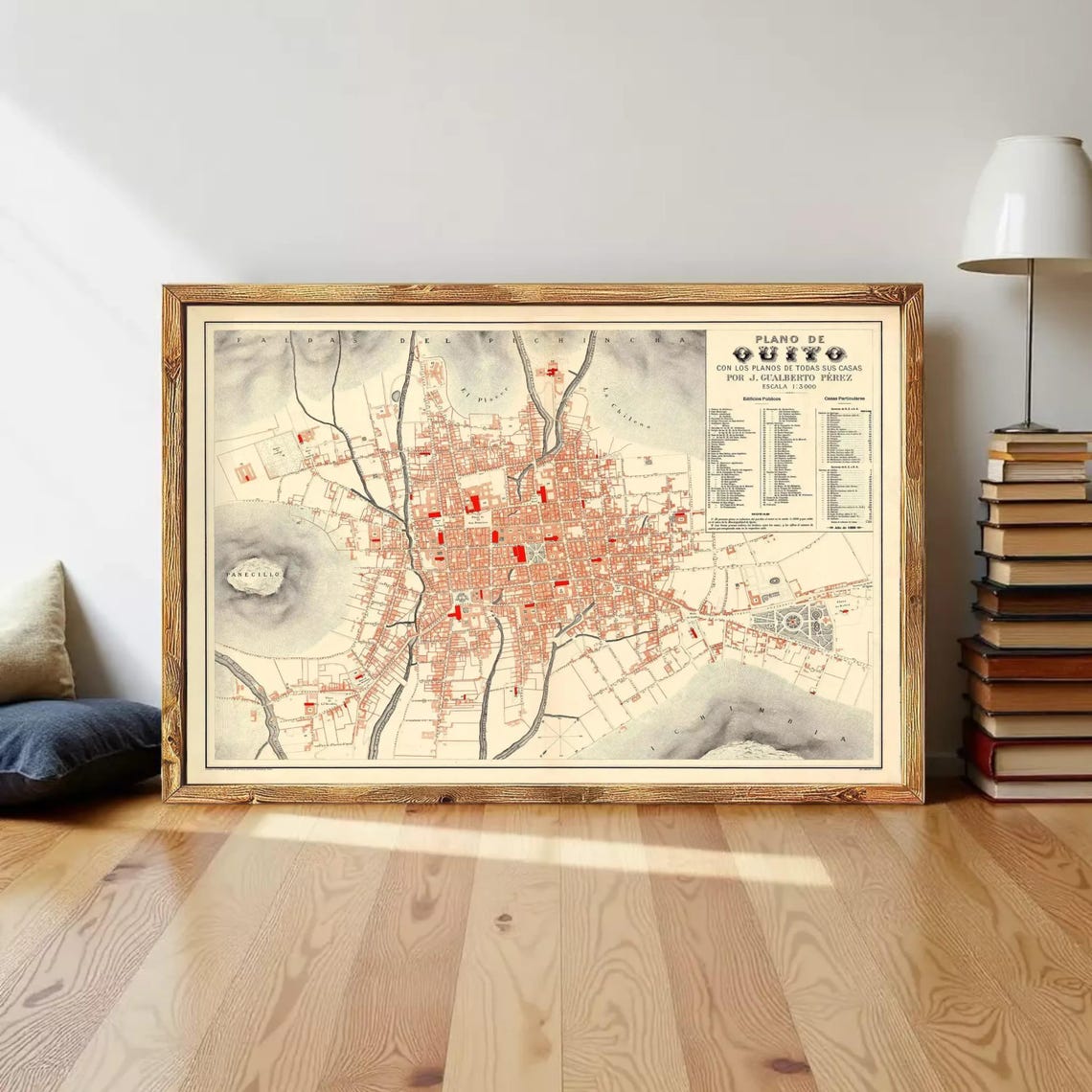 Old Map of Quito Ecuador 1888 Equator Republic | Wall Map Print - Etsy