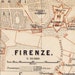 Old Map of Florence Firenze, City Plan Italia 1900 Vintage Poster Wall ...