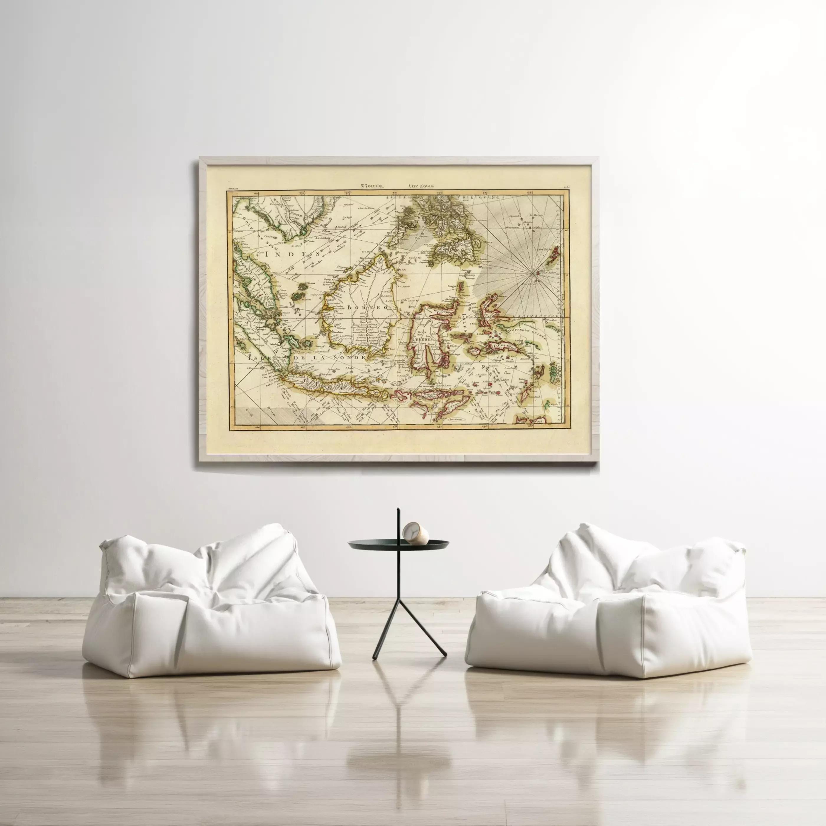 Old Map of Indonesia 1771 Vintage Map | Wall Map Print - Etsy Canada