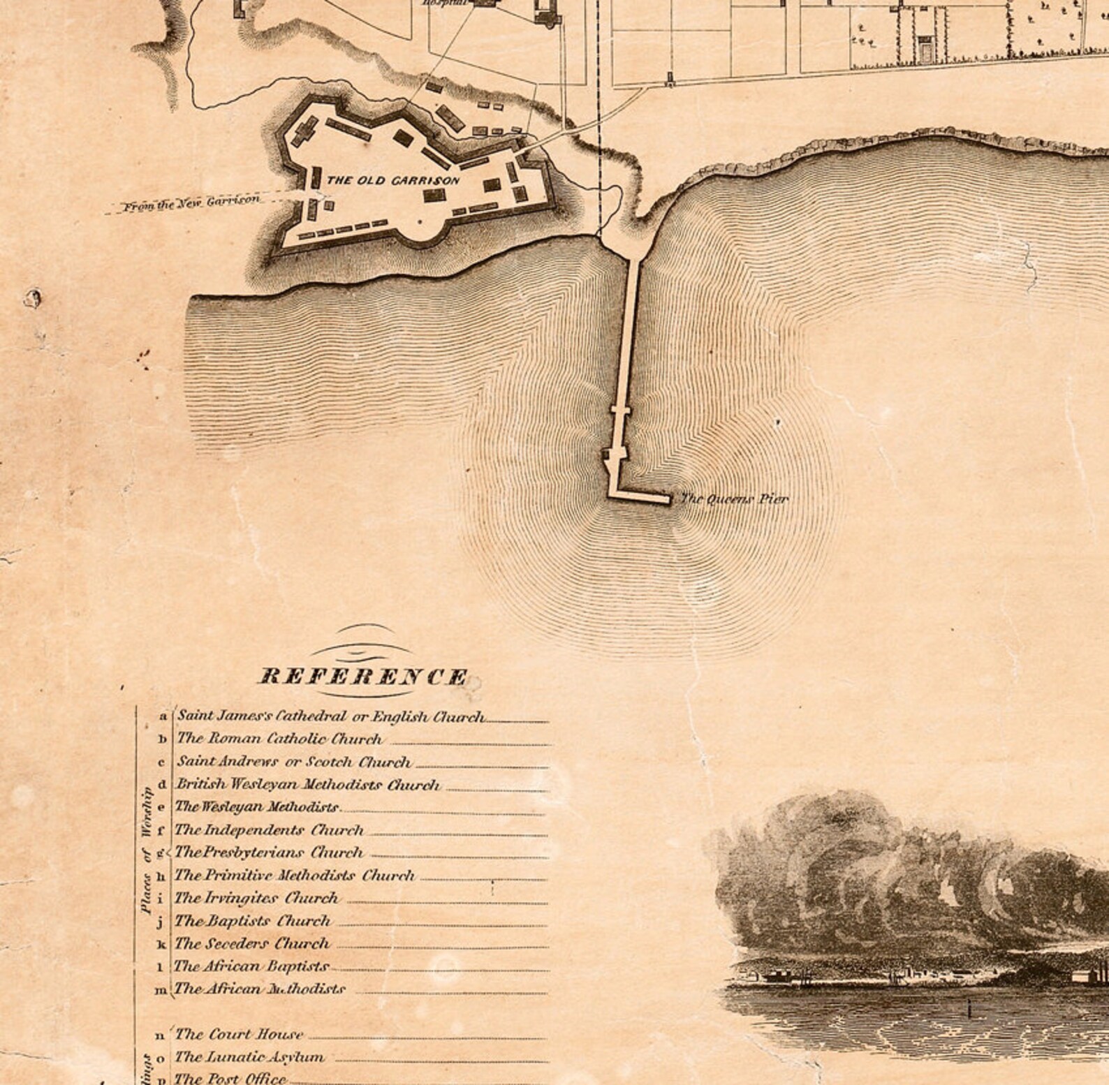Old Map of Toronto Ontario Canada 1842 Vintage map Toronto | Etsy