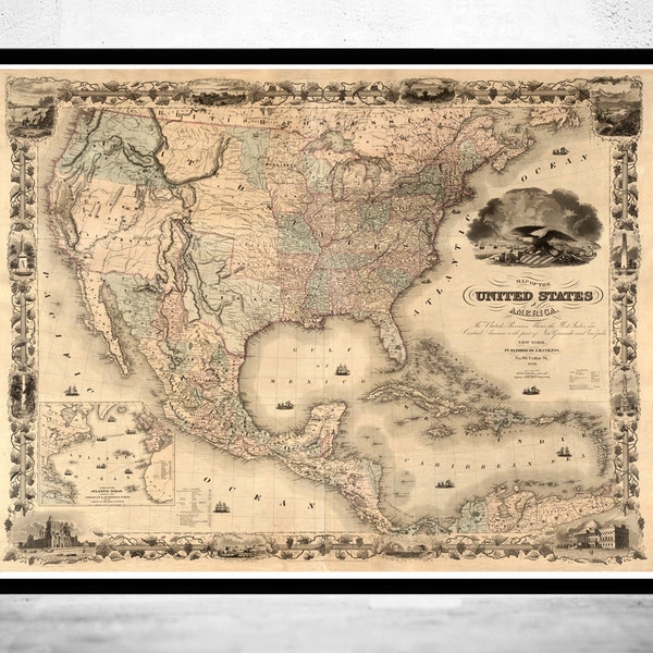 Vintage Map - Etsy