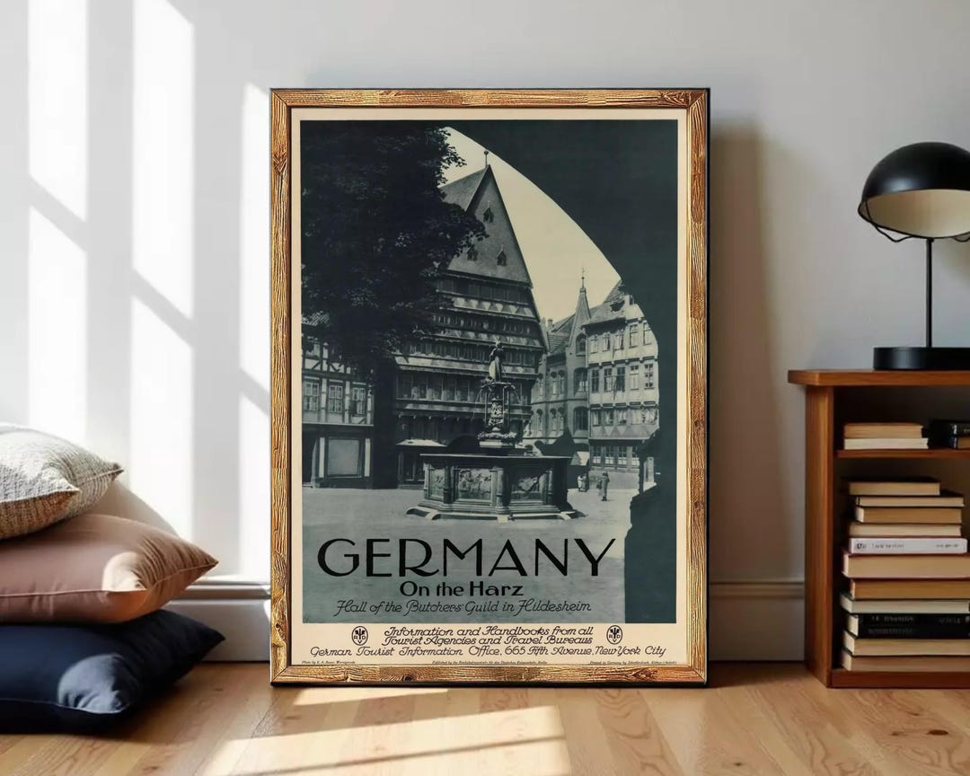 Vintage Poster of Germany, Travel Poster Tourism 1930-40 | Wall Map ...