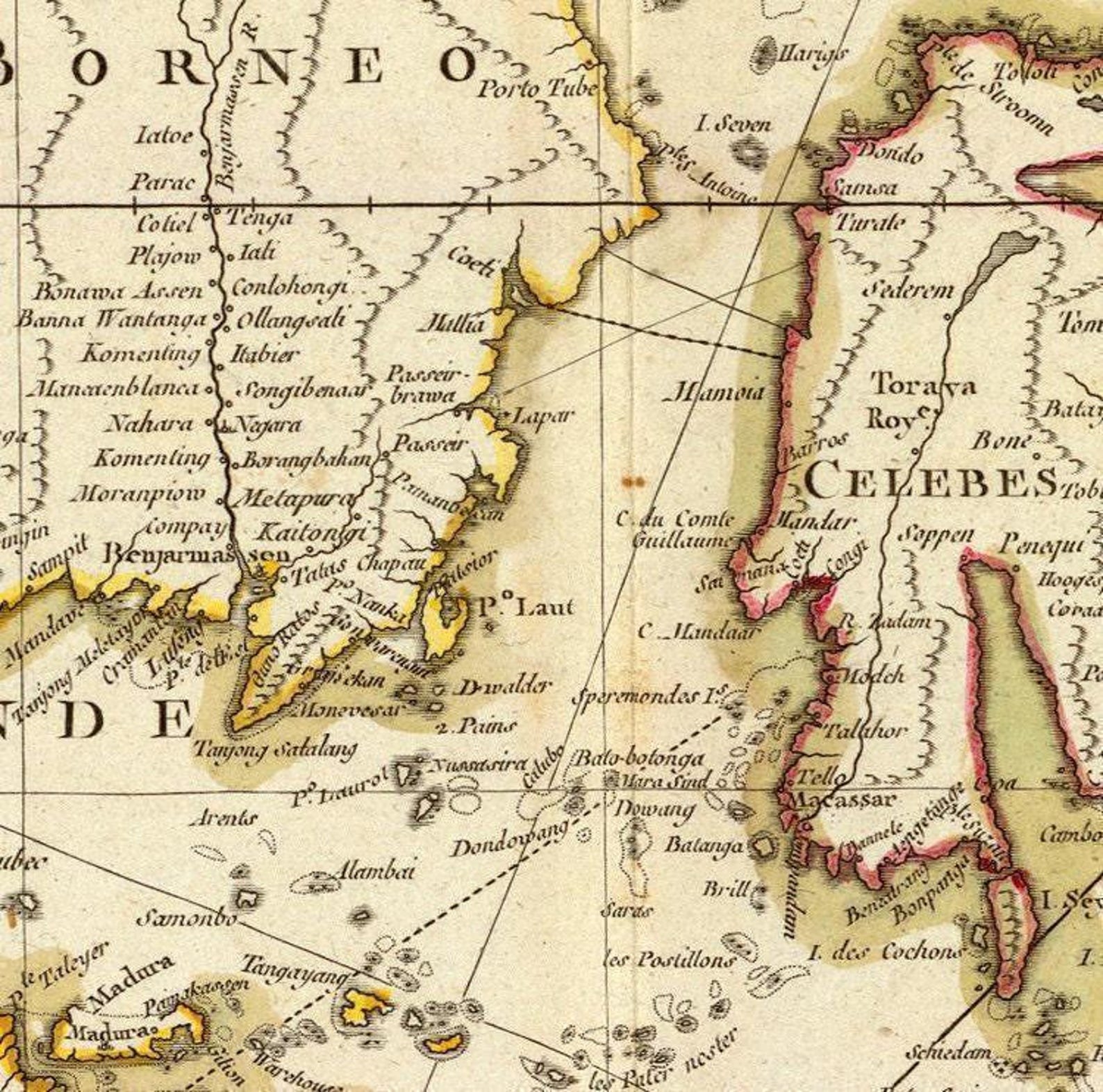 Old Map of Indonesia 1771 Vintage Map | Wall Map Print - Etsy Canada