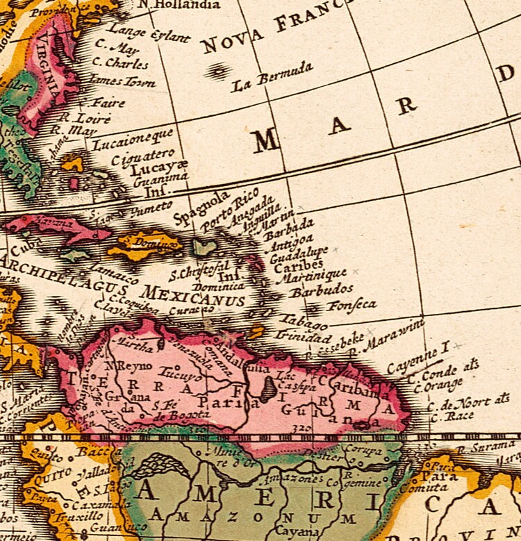 Old Map of the World 1700 Antique Map Vintage Poster Wall - Etsy Australia