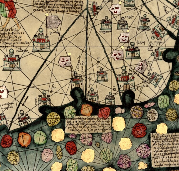 Medieval Catalan World Map 1375 Europe Mediterranean Sea and - Etsy Canada