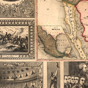 Old Map of United States of America 1849 USA Vintage Map Vintage Poster ...