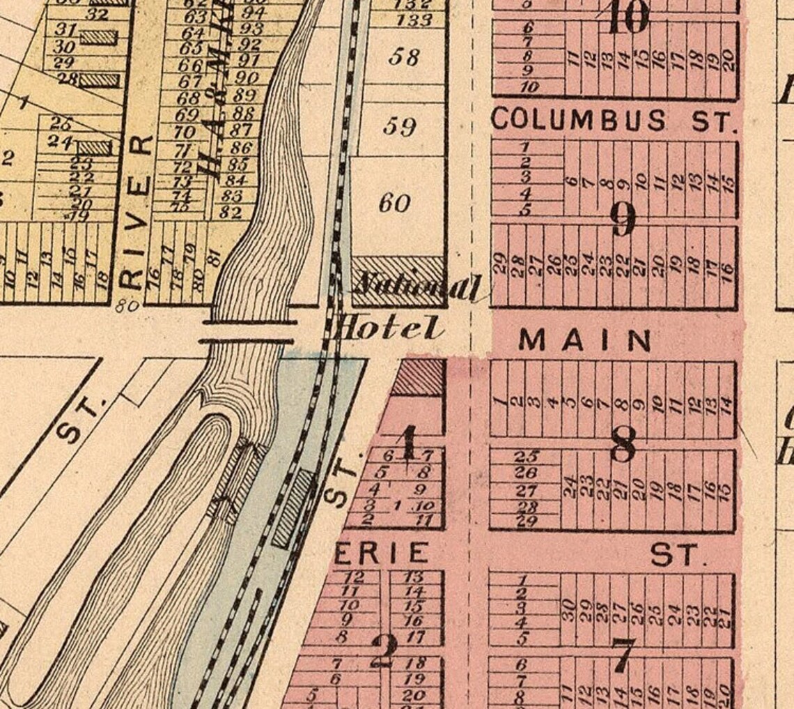 Old Map of Kent Ohio 1874 Vintage Map Vintage Poster Wall - Etsy