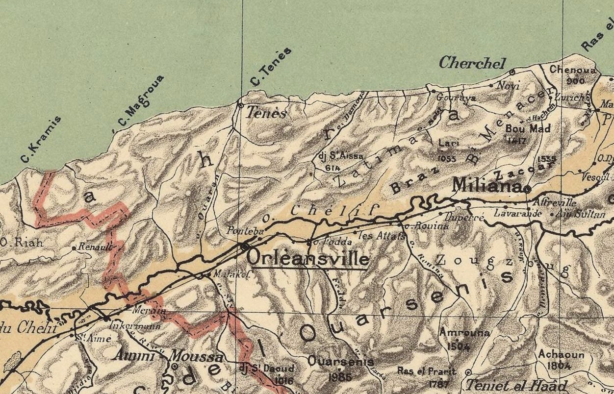 Old Map of Algeria Algerie 1884 Vintage Map Vintage Poster - Etsy