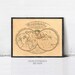 Old Map of the World 1839 Old Map of the World | Vintage World Map ...