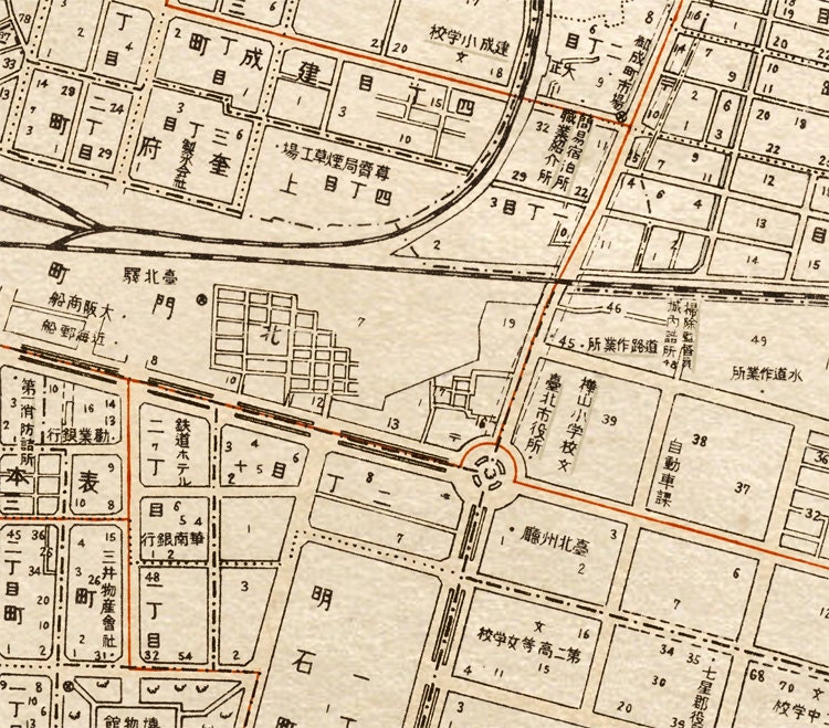 Old Map of Taipei Taiwan 1932 Vintage Map Vintage Poster - Etsy