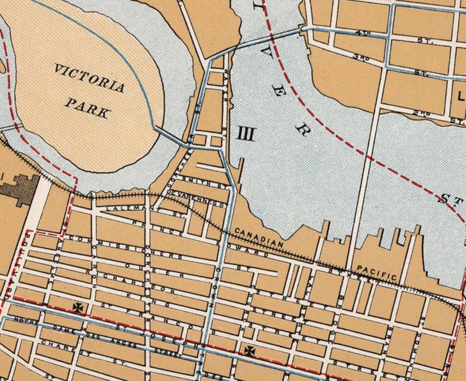 Old Map of Quebec City Canada 1915 Vintage Poster Wall Art - Etsy