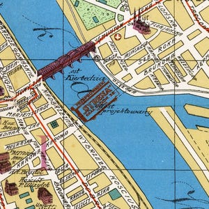Old Map of Warsaw 1925 Poland Vintage Map | Vintage Map Wall Art Print ...