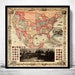Old Map of United States of America 1891 Vintage Map Vintage Poster ...