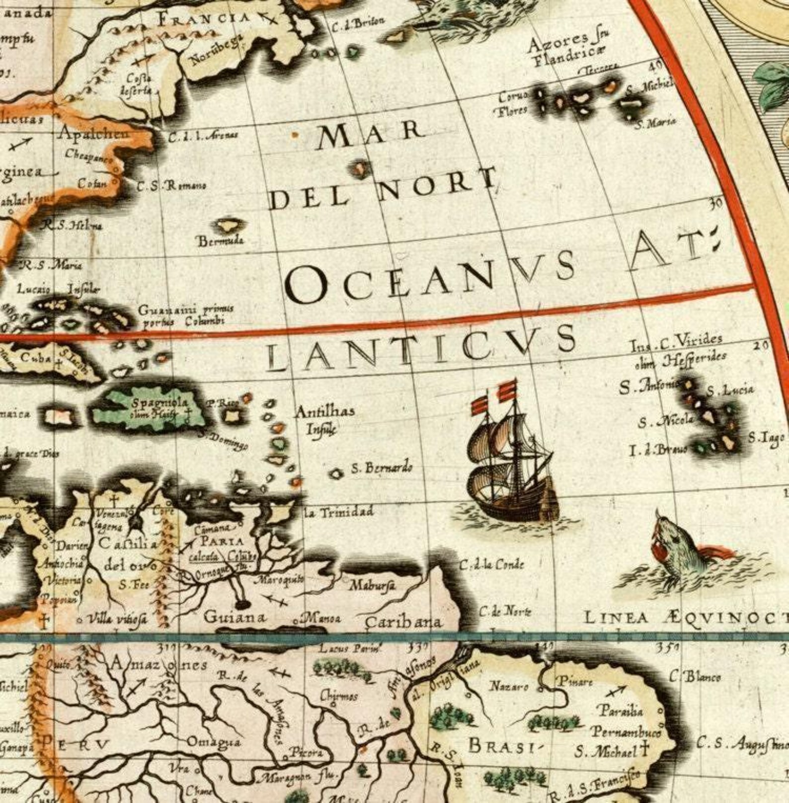 Old World Map 1618 Old Map of the World | Vintage World Map - Etsy