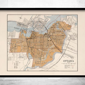 Old Map of Ottawa Canada 1915 Vintage Poster Wall Art Print - Etsy