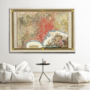 Old Map of Napoli Italy 1794 Naples Vintage Map | Wall Map Print - Etsy