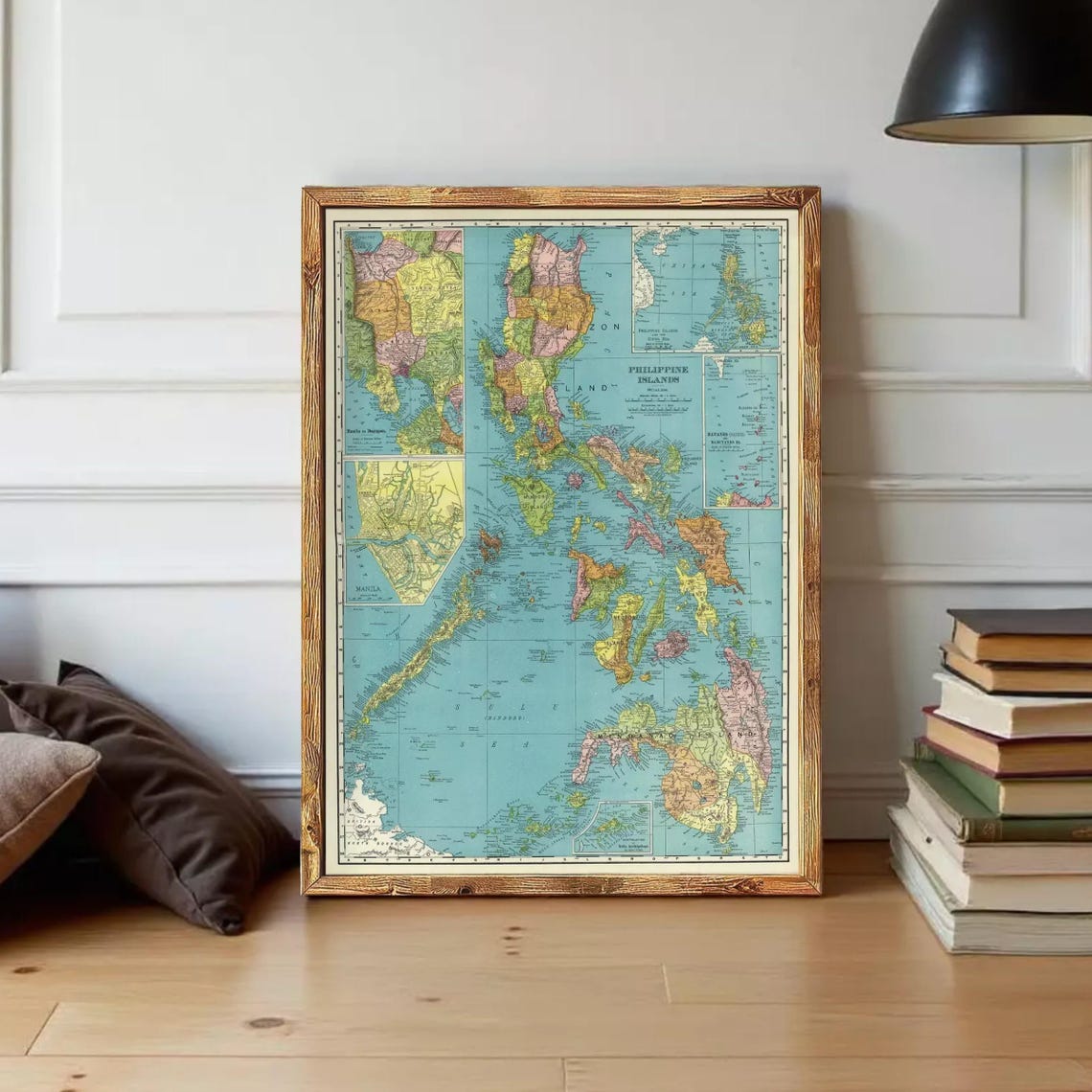 Philippine Islands Vintage Map Print | 1903 Antique Philippines Wall ...