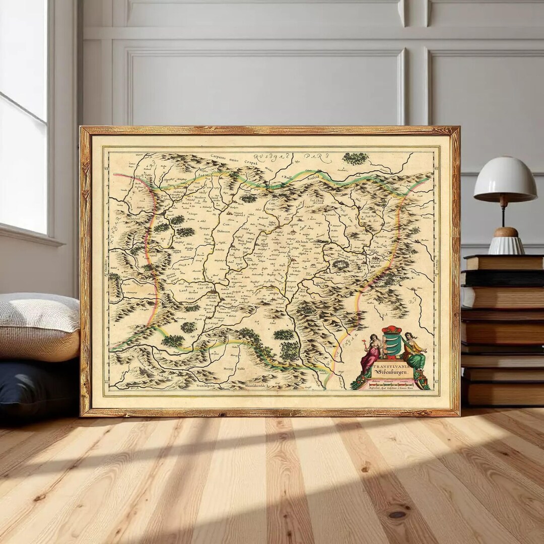 Old Map of Transylvania Romania 1634 Vintage Map | Wall Map Print - Etsy