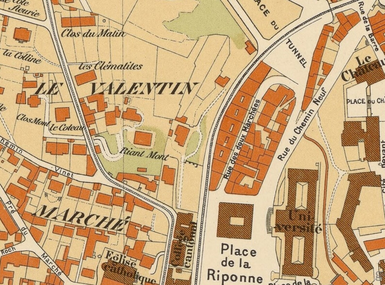 Old Map of Lausanne Switzerland Suisse 1850 Vintage Map - Etsy