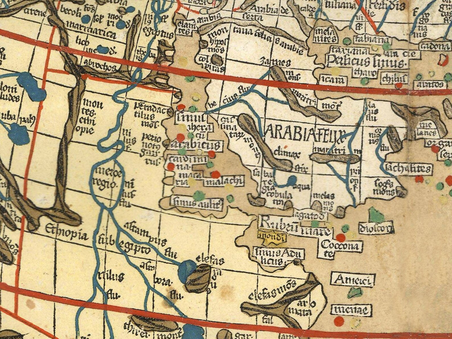 Medieval Old Map of the World 1486 Claudius Ptolemy Vintage - Etsy