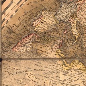 Old Map of the World 1819 World Wall Map Vintage Poster Wall - Etsy Ireland