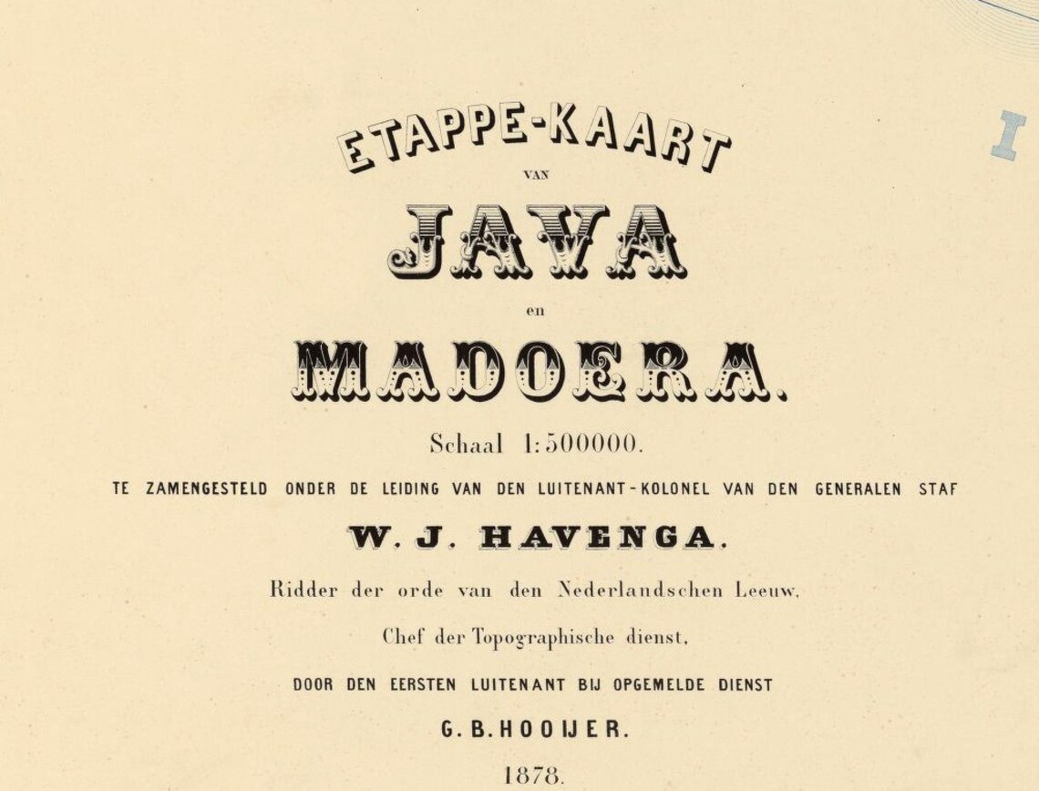 Old Map of Java and Madura Islands Indonesia 1878 Vintage | Etsy