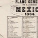 Old Map of Mexico City 1864 Mexico Vintage Map Vintage Poster Wall Art ...