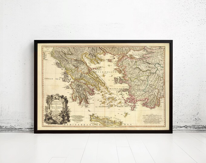 Poster, Many Sizes Available; Cia Map of Greece, Administrative ...
