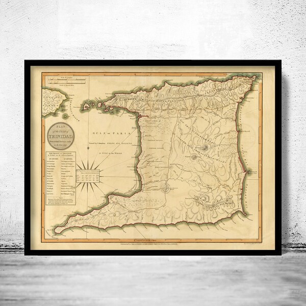 Trinidad Map Poster - Etsy