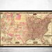 Old Map of United States 1867 Vintage Map of USA Wall Map Vintage ...
