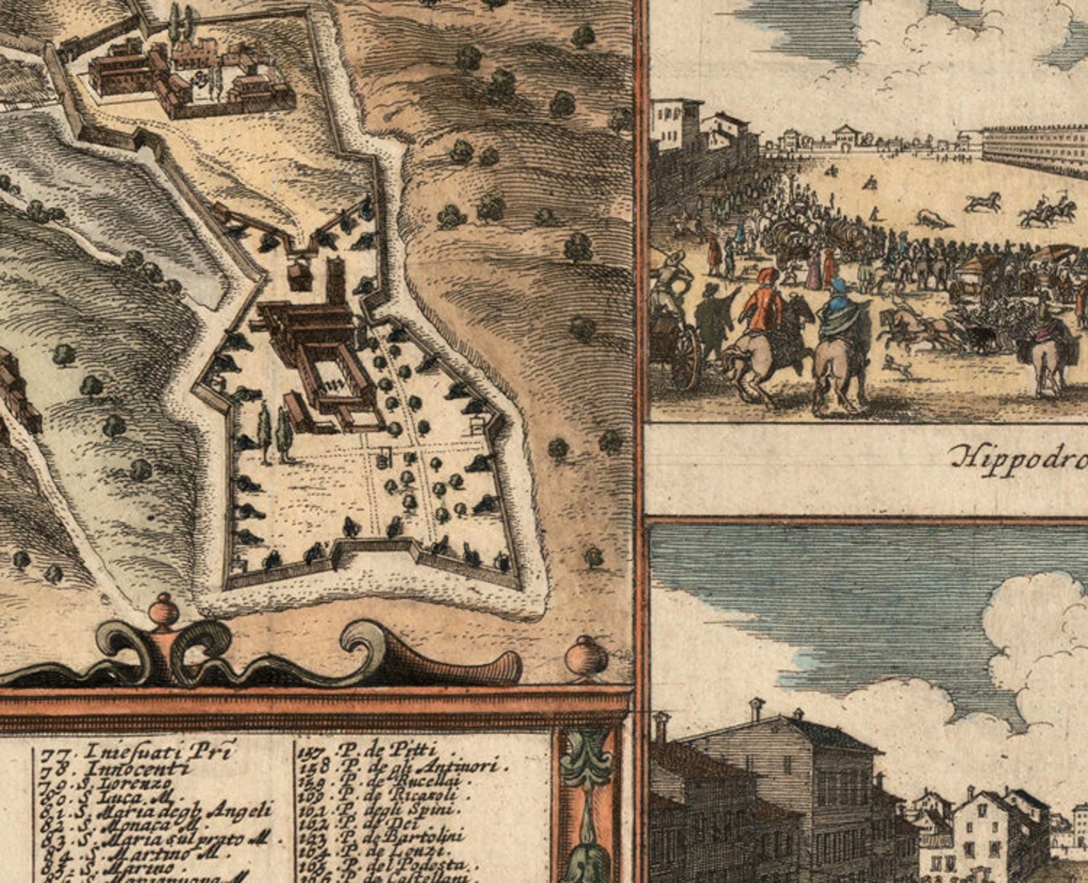 Old Map of Florence 1685 Italy Vintage Map Vintage Poster - Etsy