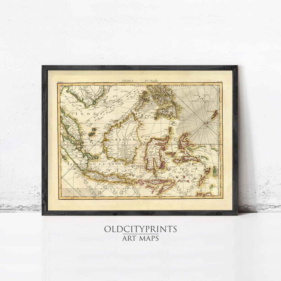 Old Map of Indonesia 1771 Vintage Map | Wall Map Print - Etsy