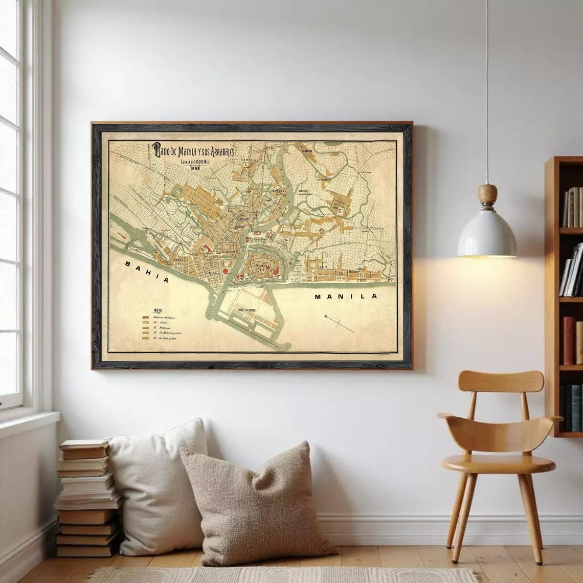 Old Map of Manila Philippines 1898 Vintage Map | Wall Map Print - Etsy