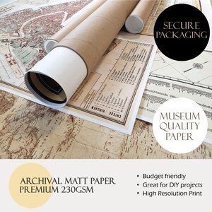 Great Vintage World Map in 1882 | World Map Gift World Map Print ...