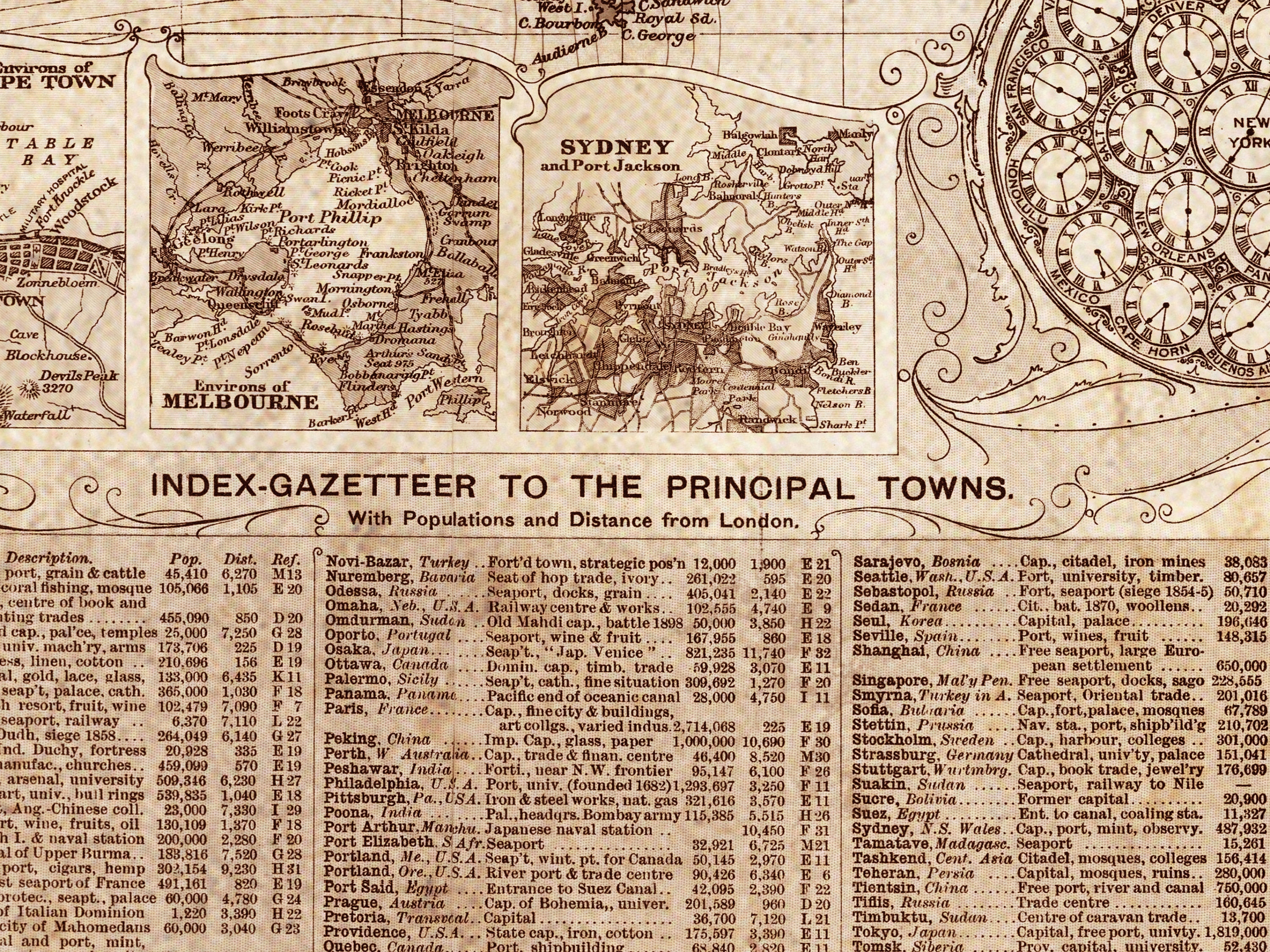 Beautiful World Map Vintage Atlas 1908 Mercator Projection | Etsy