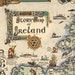 Old Map of Ireland 1936 Story Map of Ireland With Clans Old Map of ...