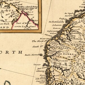 Old Map of Sweden and Denmark 1720 Vintage Map Vintage - Etsy