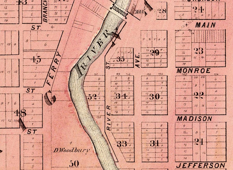 Old Map of Anoka Minnesota 1874 Vintage Map Vintage Poster - Etsy