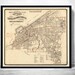 Old Map of Cleveland and Suburbs 1882 Vintage Map Vintage Poster Wall ...