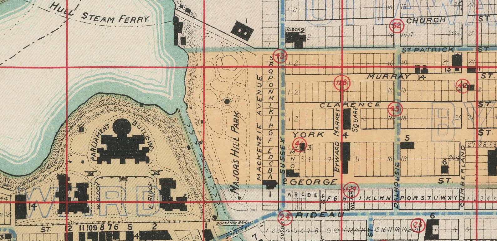Old Map of Ottawa Canada 1895 Vintage Map Vintage Poster - Etsy